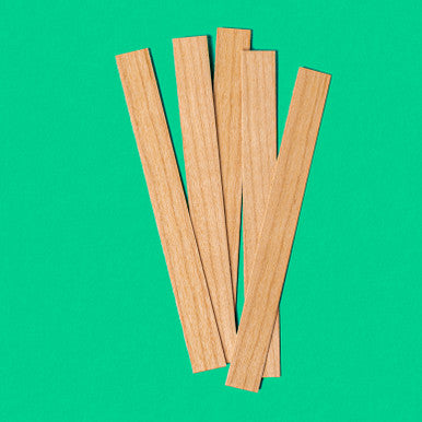 Large Wooden Wicks - Wicks - for Soap & Candle Making - 10 pc - Nature ...